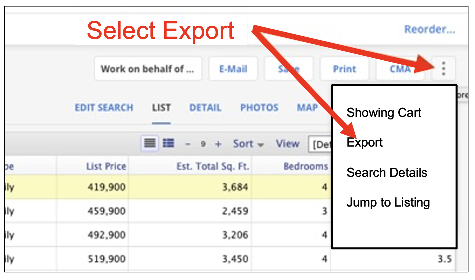 FlexMLS Export Instructions